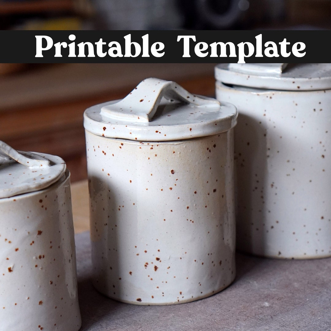 Pottery TEMPLATE "storage Jar" + Video Tutorial - Etsy