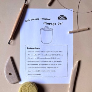 Pottery TEMPLATE "storage Jar" + Video Tutorial - Etsy