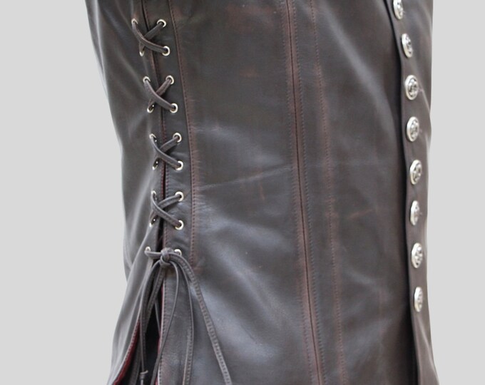 Surcoat Medieval Renaissance Viking in Black Faux Leather - Etsy