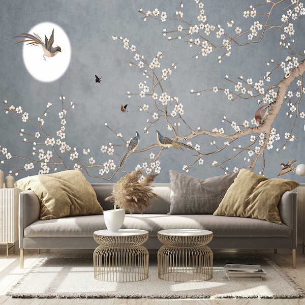 Chinoiserie Wallpaper - Etsy