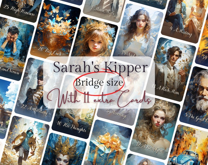 Sarah's Kipper BRIDGE Size, Kipper Deck, Oracle Cards, Kipper Karten ...