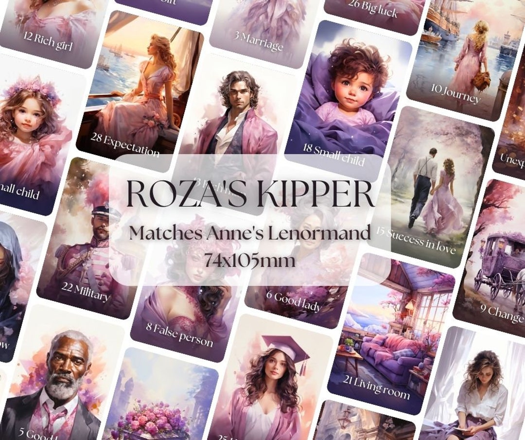 Roza's Kipper, Kipper Cards, Kipper Deck, Large Size Cards, Divination ...