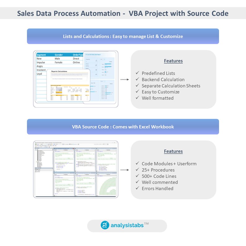 Sales Data Process Automation – VBA Project With Source Code - Etsy