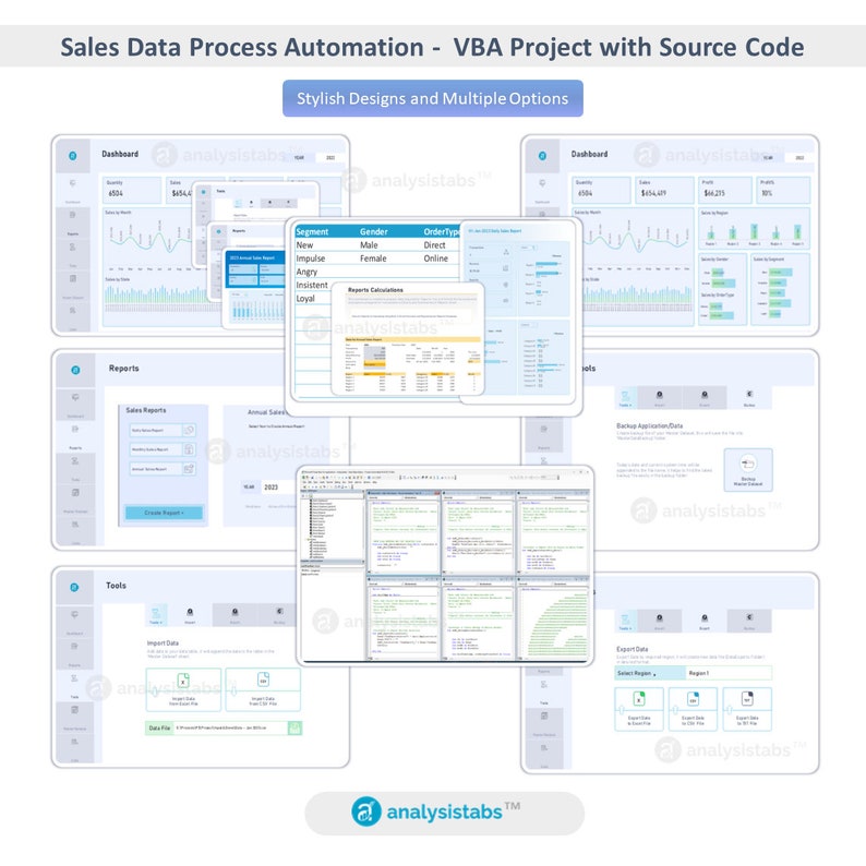 Sales Data Process Automation – VBA Project With Source Code - Etsy