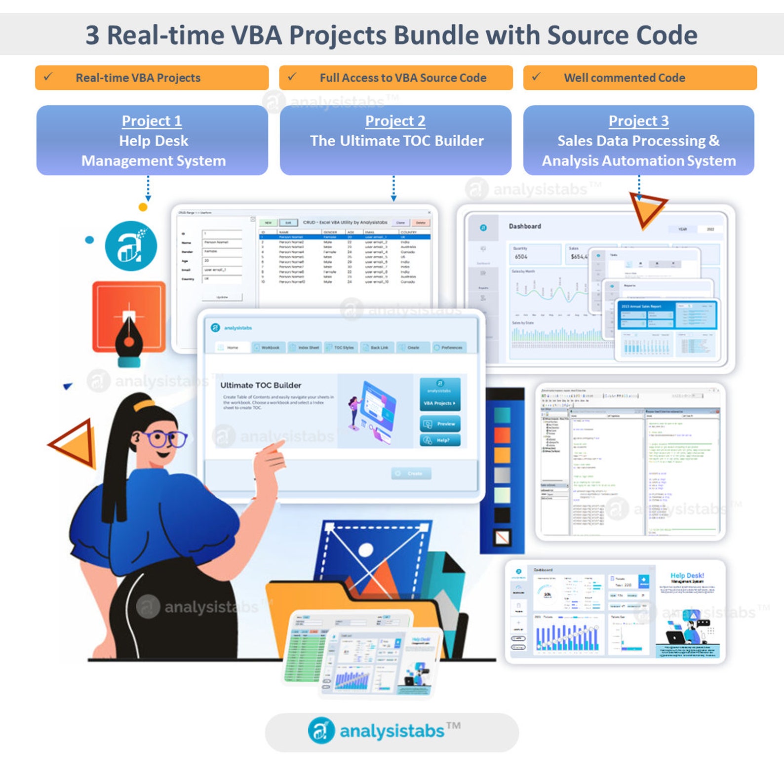 3 Real-time VBA Projects Bundle With Full Access to Source Code - Etsy