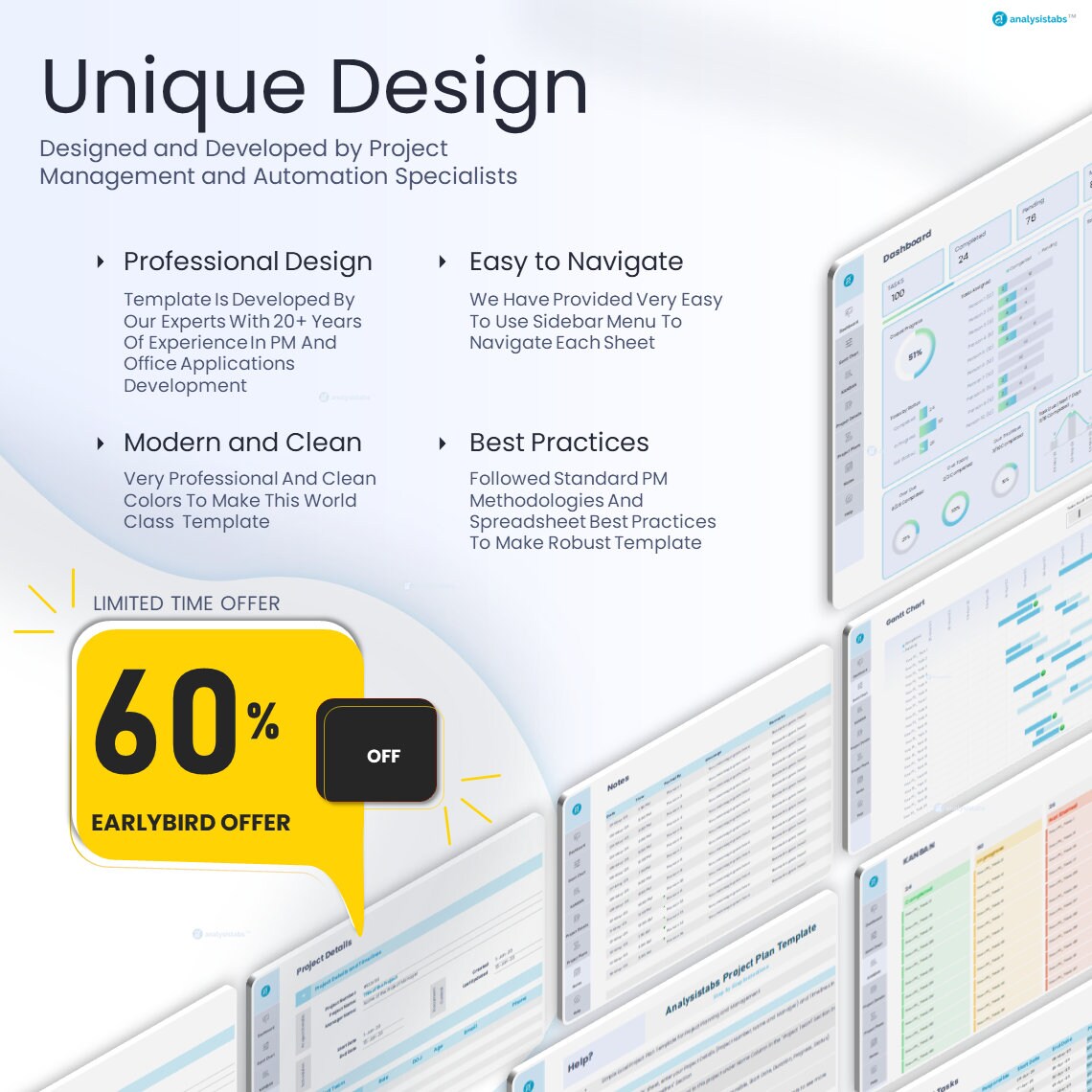 Project Plan Excel Template project Tracker, Tasks Tracker Automated ...