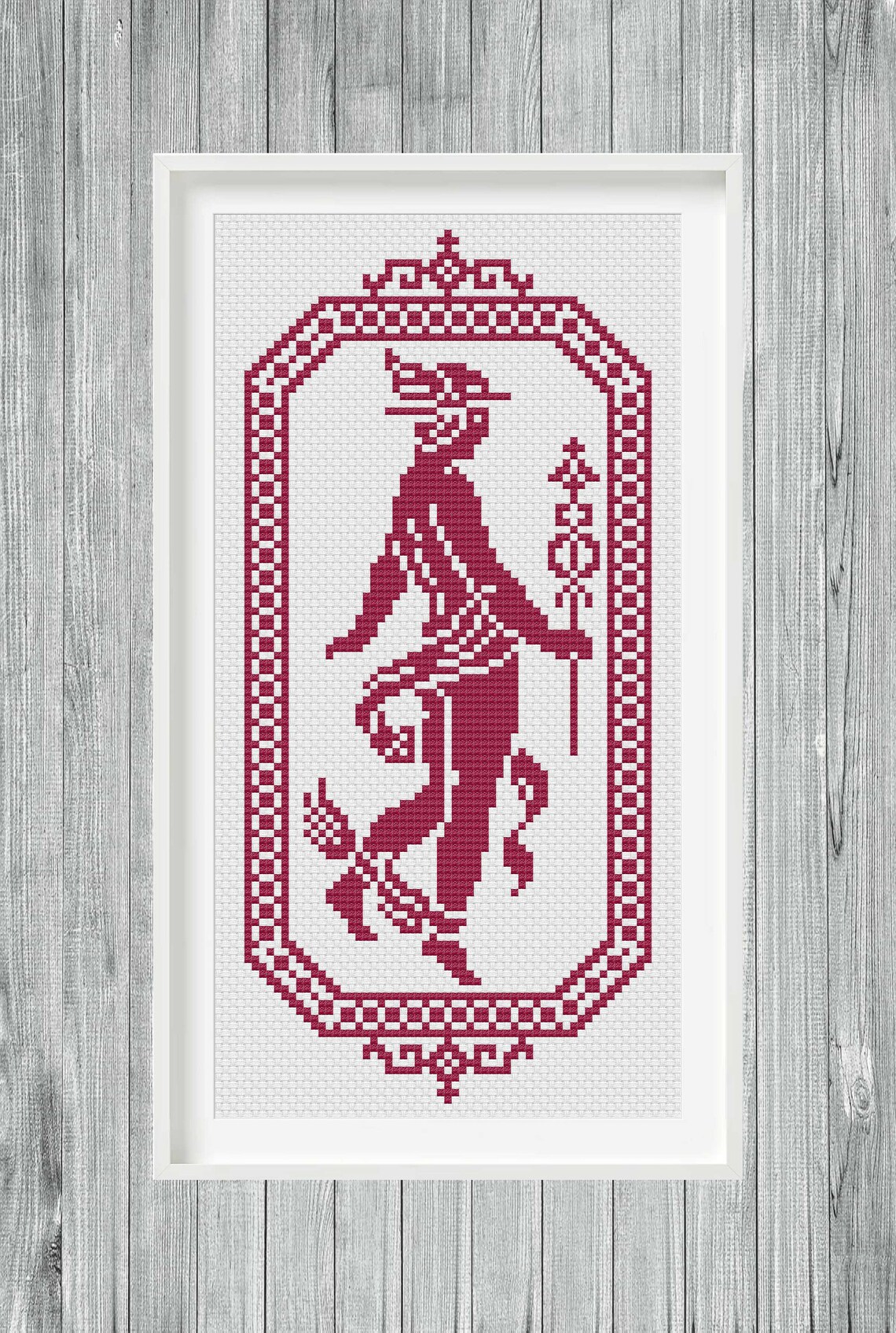 Hermes Greek God Cross Stitch Sampler Mercury Roman Cross - Etsy