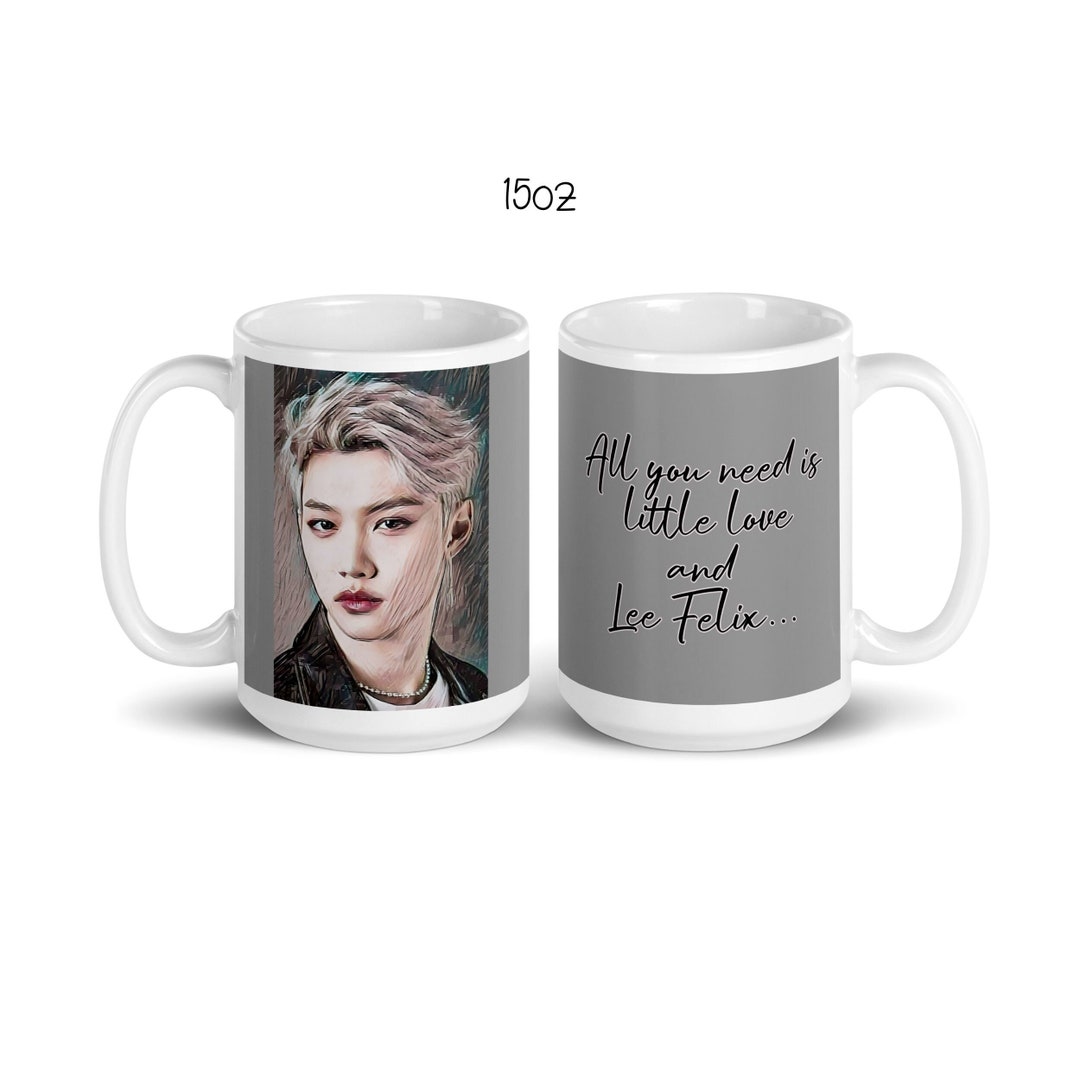 Lee Felix Inspired Coffee Mug, Felix Mug, Stray Kids Style Merch, Felix ...