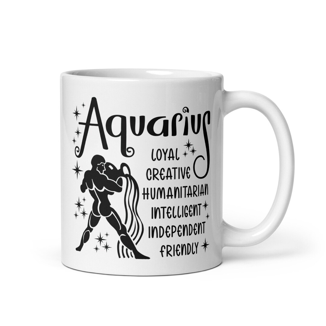 Aquarius Zodiac Mug Signs Zodiac Characteristics Cup - Etsy