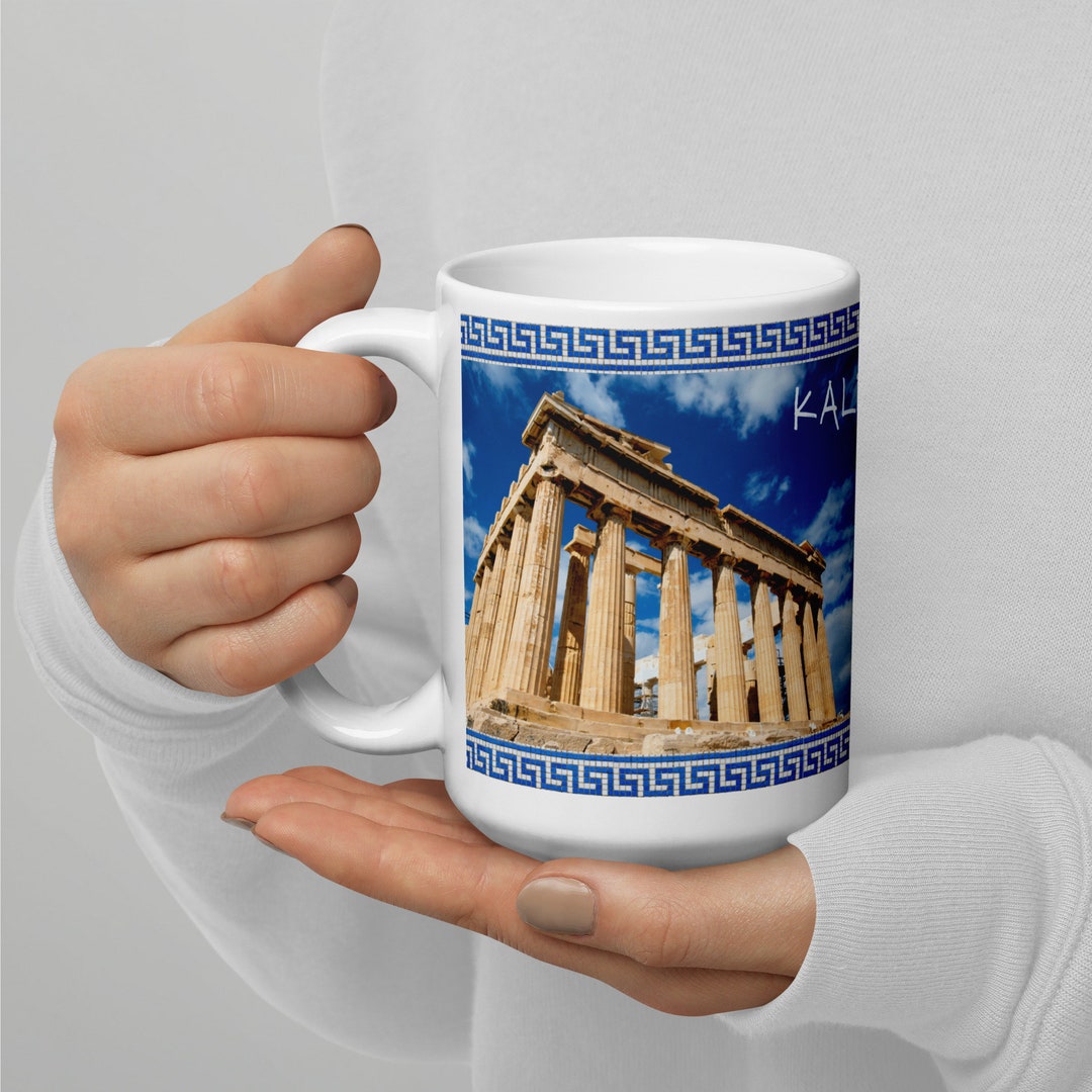 Greek Mug, Akropolis, Athens, Parthenon, Kalimera, Good Morning Coffee ...