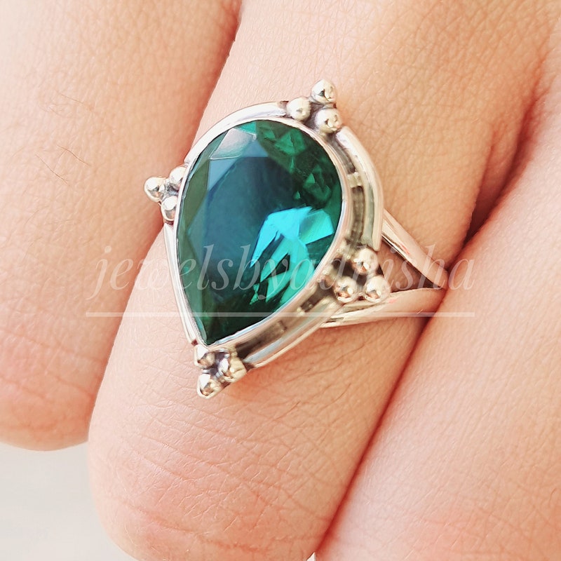 Green Fluorite Ring - Etsy
