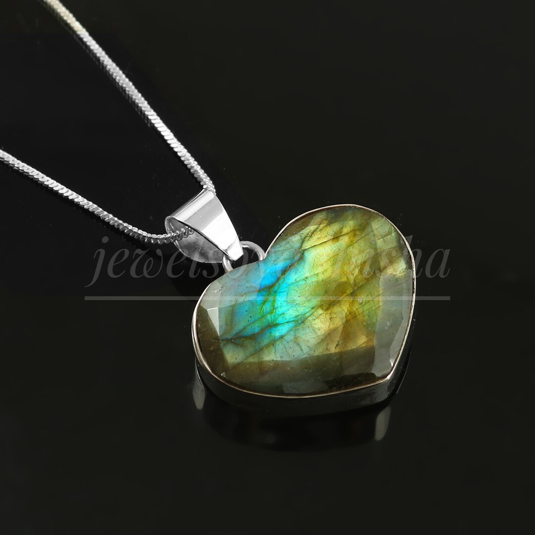 Spectrolite Labradorite Necklace, Blue Multi Flash Natural Labradorite ...