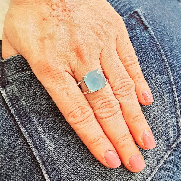 Aqua Blue Chalcedony - Etsy