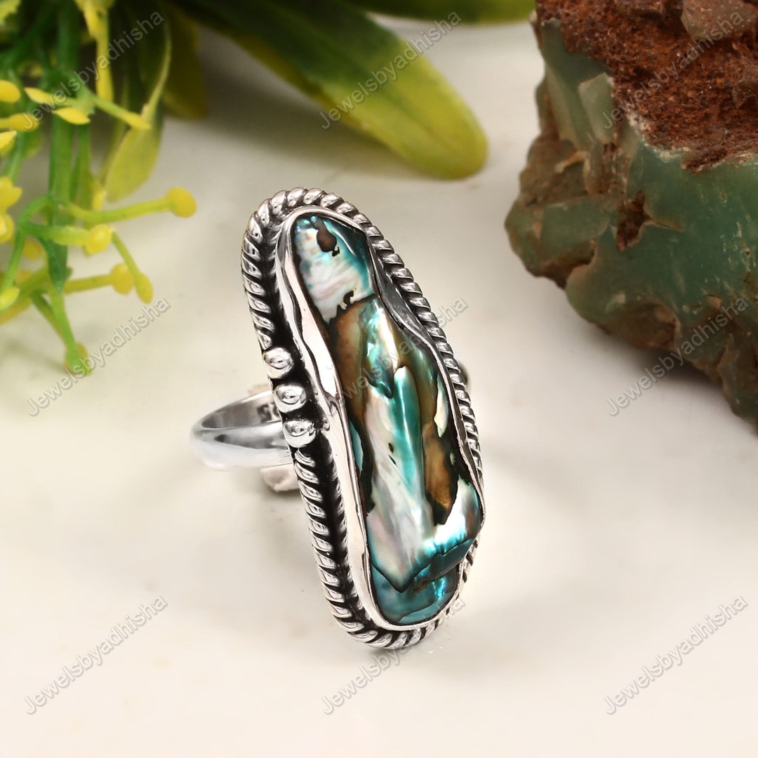 Biwa Pearl Ring*natural Biwa Pearl*925 Sterling Silver Ring*handmade ...