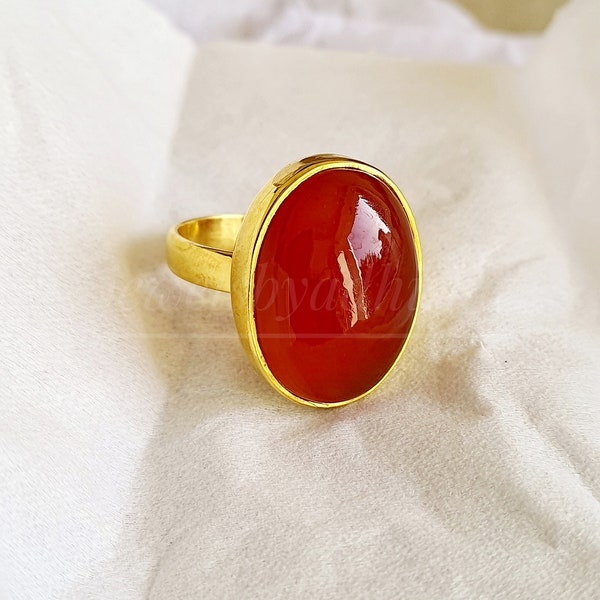 Red Stone Ring - Etsy