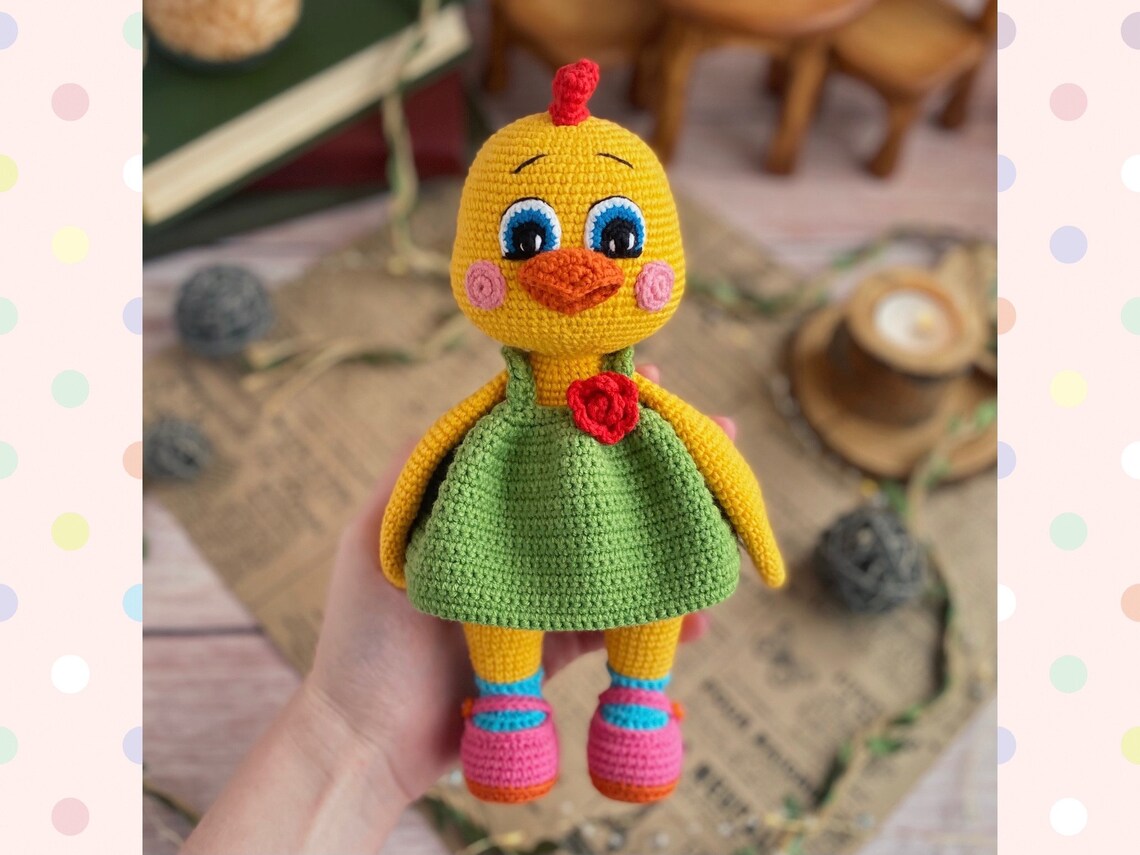 Crochet Pattern Doll Chicken and Teddy Bear. TUTORIAL Chicken - Etsy