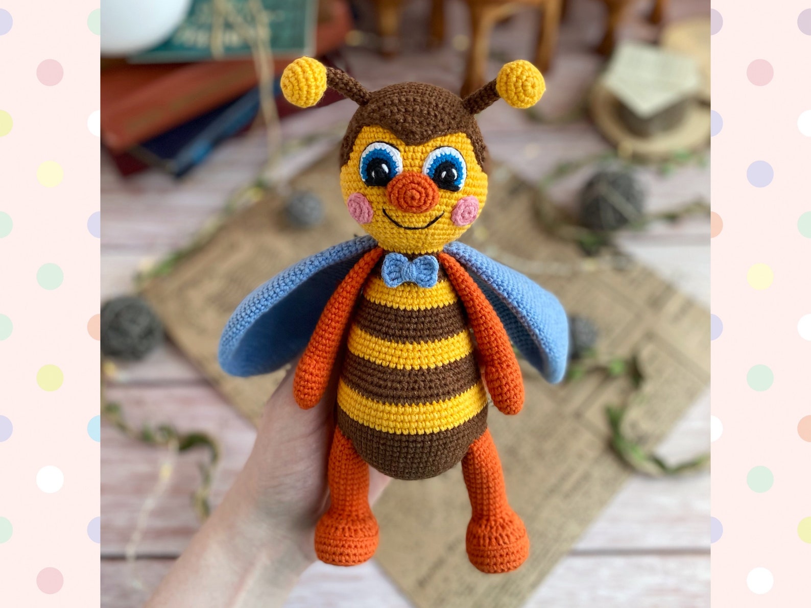 Crochet Pattern Doll Bee. Tutorial Bee in English in PDF. - Etsy