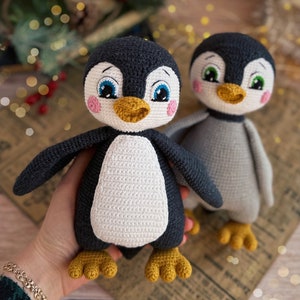 Crochet Pattern Doll Cute Penguin. TUTORIAL Doll Penguin in English in ...