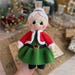 Crochet Pattern Doll Mrs. Santa Claus. TUTORIAL Doll Mrs. Claus in ...