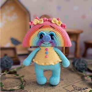 Crochet Pattern Doll Sun Cloud Star Rainbow. TUTORIAL Sun Star Cloud ...
