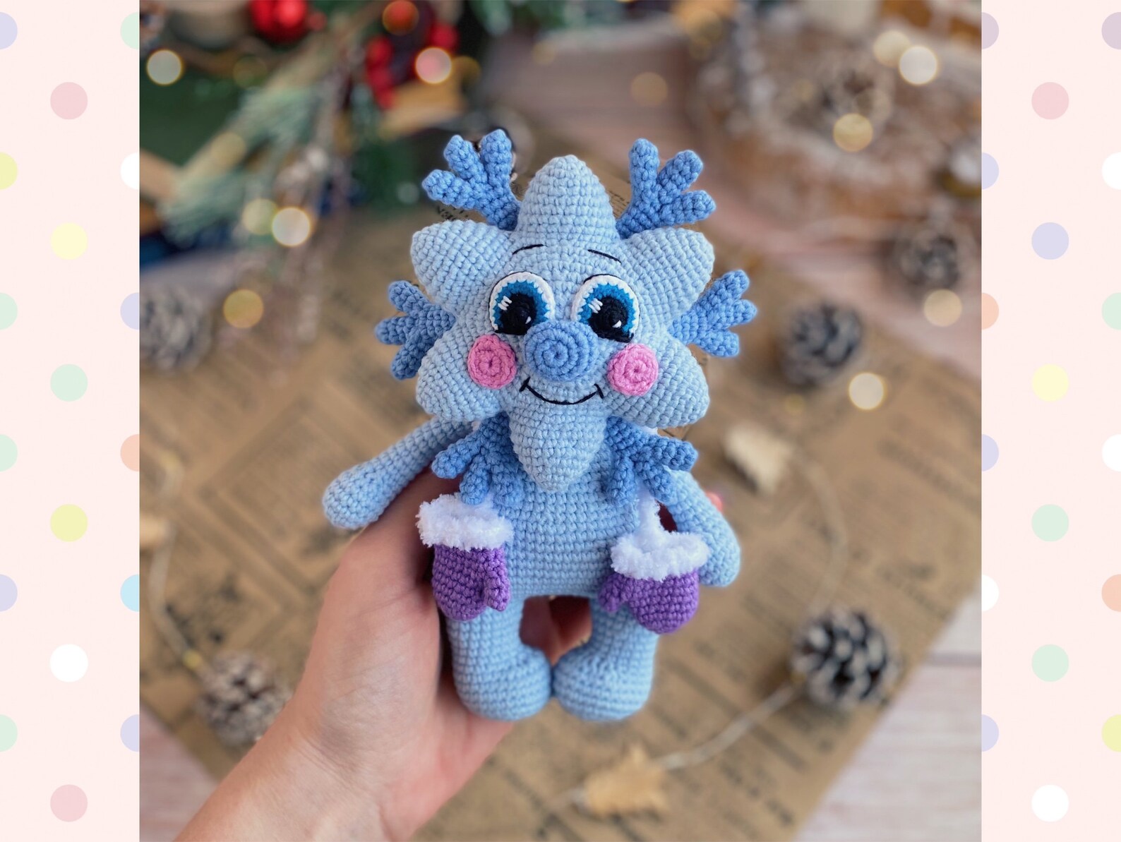Cute Snowflake Toy Crochet PATTERN Doll. TUTORIAL Snowflake - Etsy