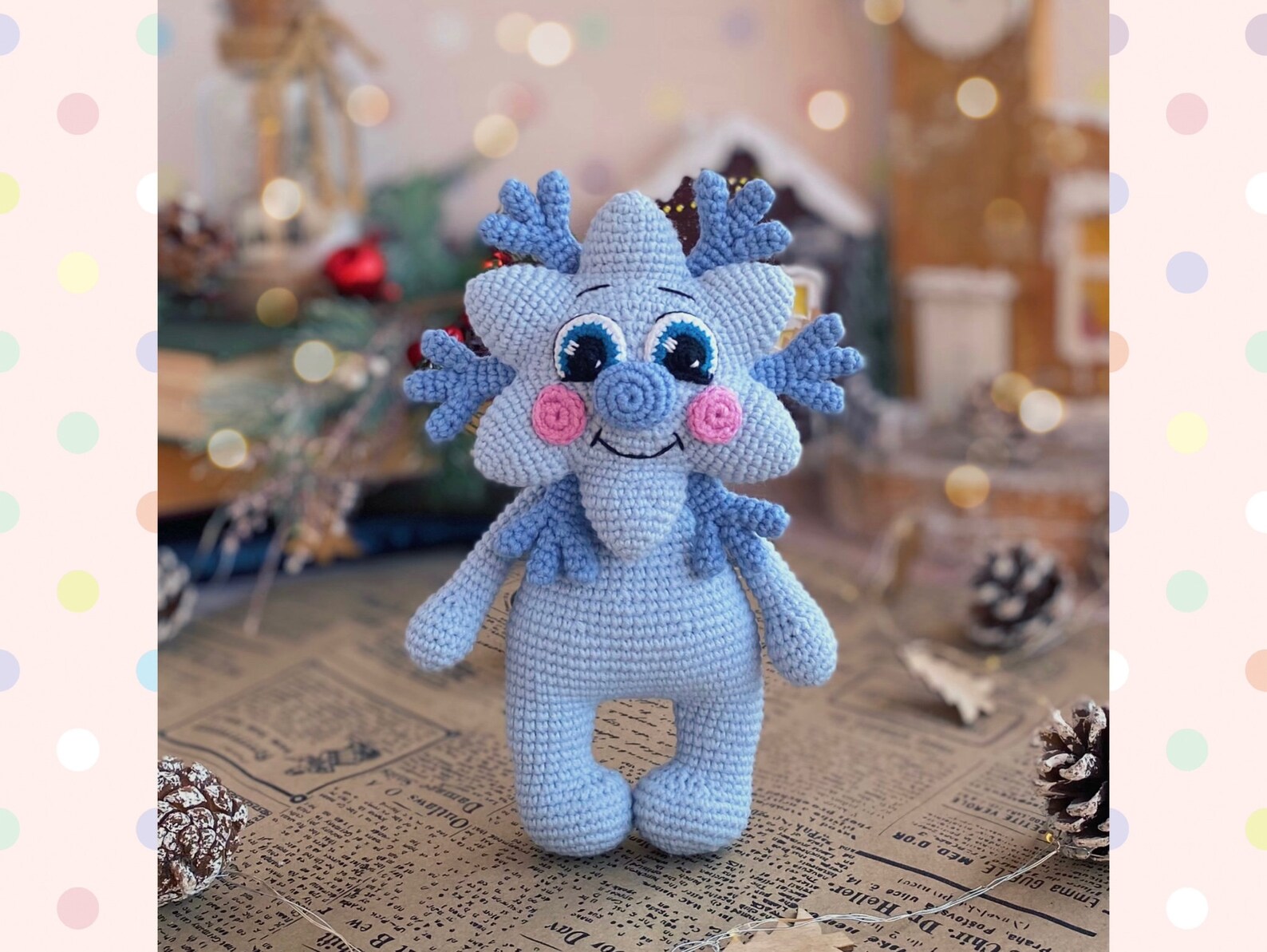 Cute Snowflake Toy Crochet PATTERN Doll. TUTORIAL Snowflake - Etsy