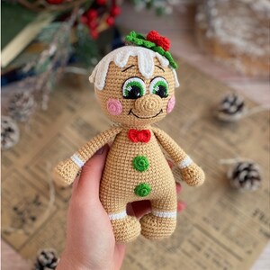 PATTERN Doll Gingerbread Man Crochet Toy. Gingerbread Man Amigurumi ...