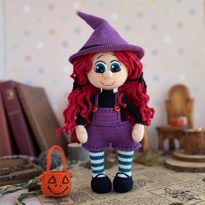 Crochet Pattern Doll Witch. TUTORIAL Doll in English in PDF. Amigurumi ...