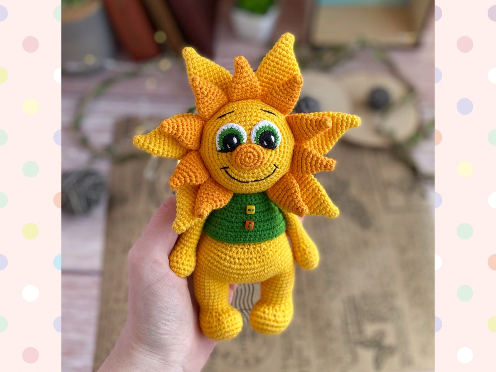 Crochet Pattern Doll Funny Sun. Tutorial Doll Sun in English - Etsy