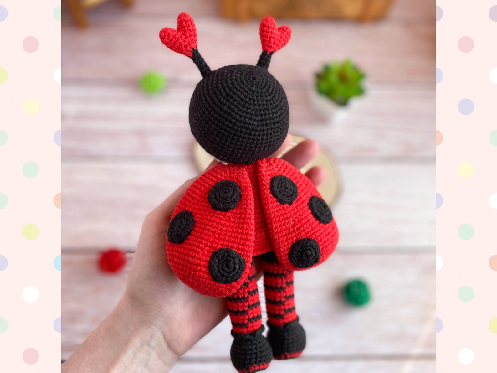 Crochet Pattern Doll Ladybug. Tutorial Ladybug in English in - Etsy