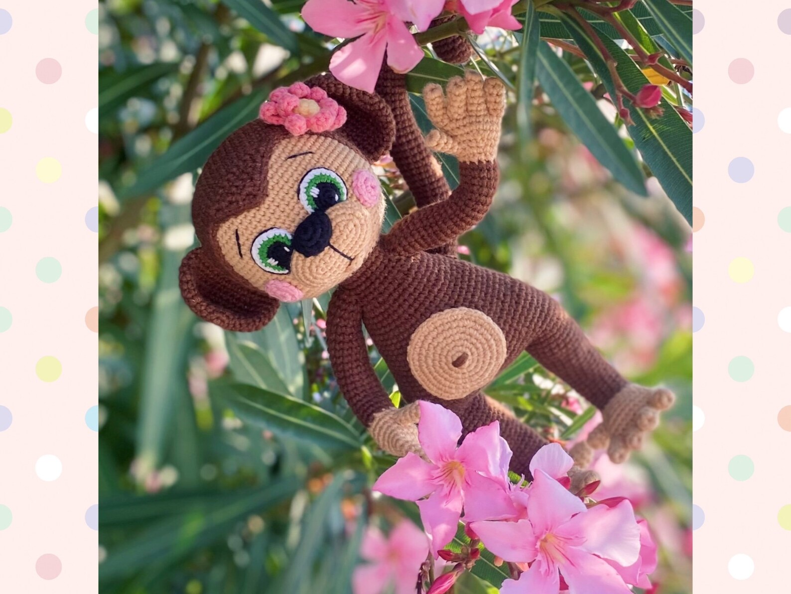 Crochet Pattern Doll Monkeys Girl and Boy. Tutorial Monkeys in English ...