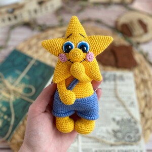 Crochet Pattern Doll Funny Star. Tutorial Star in English in PDF ...