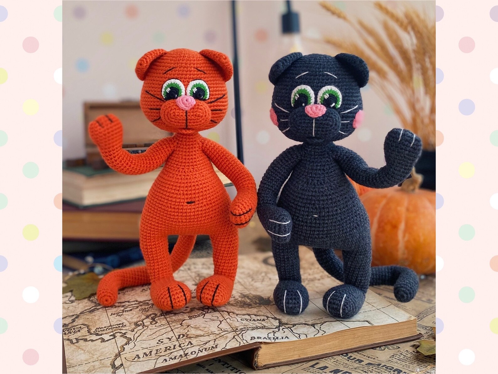 Crochet Pattern Doll Wizard Black CAT. TUTORIAL Cat in English in PDF ...
