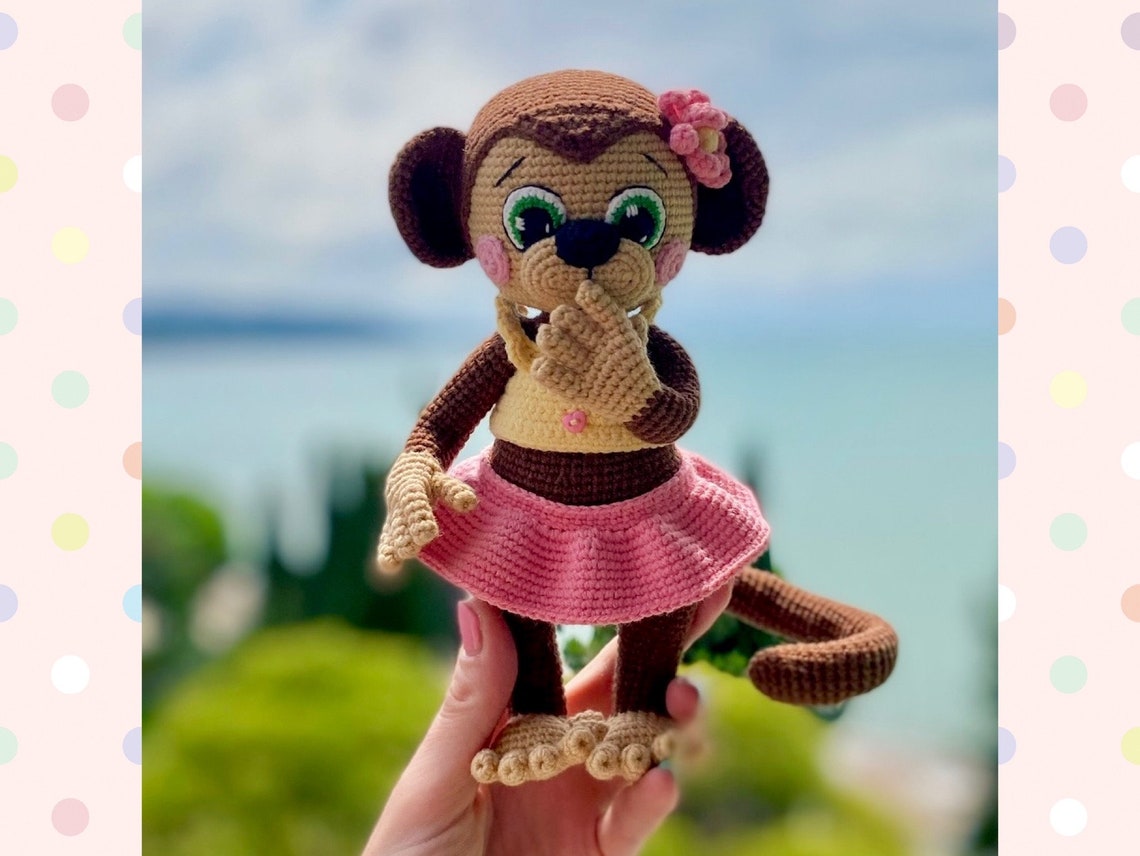 Crochet Pattern Doll Monkey. Tutorial Monkey in English in - Etsy