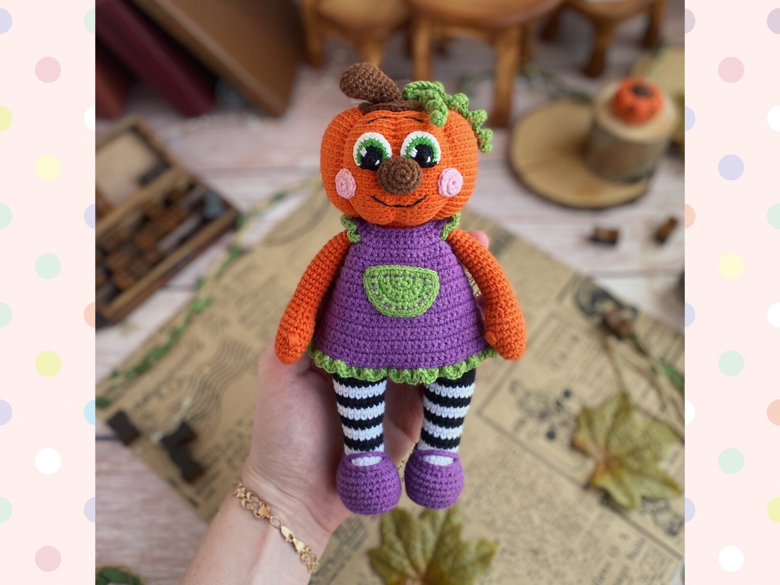 Crochet Pattern Cute Pumpkin Boy and Girl. TUTORIAL Doll - Etsy