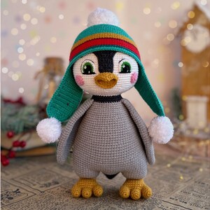 Crochet Pattern Doll Cute Penguin. TUTORIAL Doll Penguin in English in ...