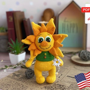 Crochet Pattern Doll Funny Sun. Tutorial Doll Sun in English in PDF ...