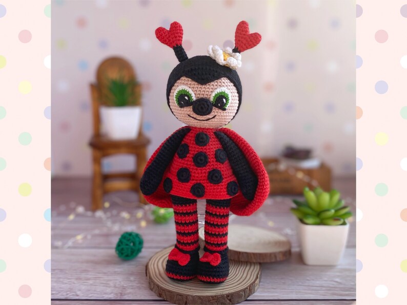 Crochet Pattern Doll Ladybug. Tutorial Ladybug in English in - Etsy