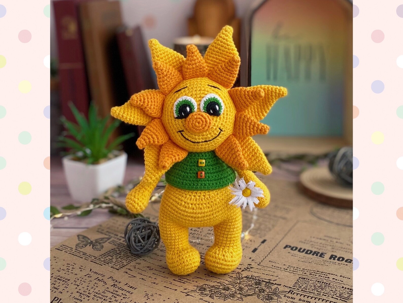 Crochet Pattern Doll Sun Cloud Star Rainbow. TUTORIAL Sun Star - Etsy