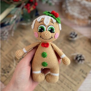 PATTERN Doll Gingerbread Man Crochet Toy. Gingerbread Man Amigurumi ...