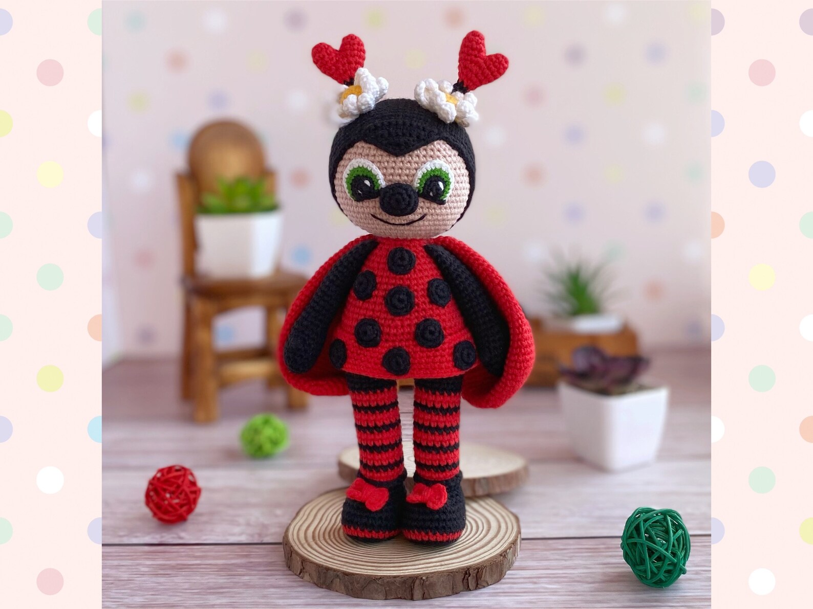 Crochet Pattern Doll Ladybug. Tutorial Ladybug in English in - Etsy