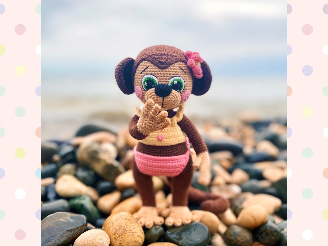 Crochet Pattern Doll Monkey. Tutorial Monkey in English in - Etsy