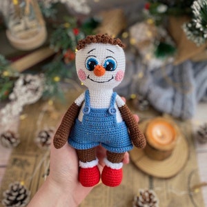 Crochet Pattern Doll Snowman. Amigurumi Pattern Snowman. TUTORIAL Doll ...