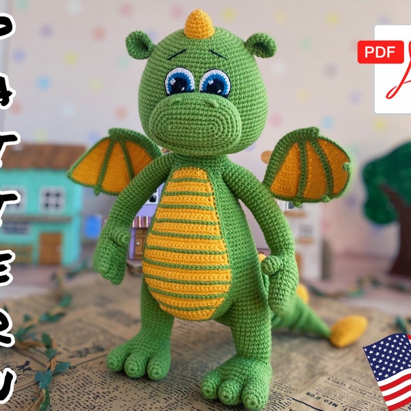 Crochet Dragon Diy Kit - Etsy