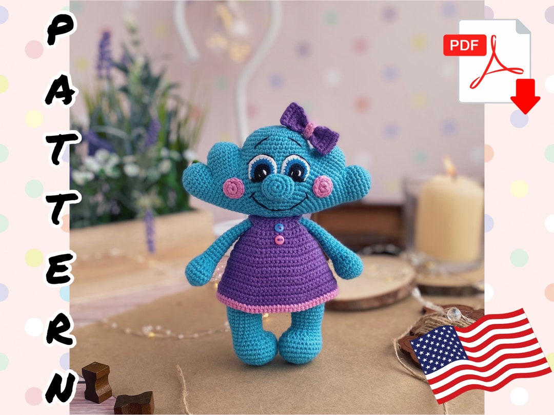 Crochet Pattern Doll Funny Cloud. Tutorial Doll Cloud in English in PDF ...