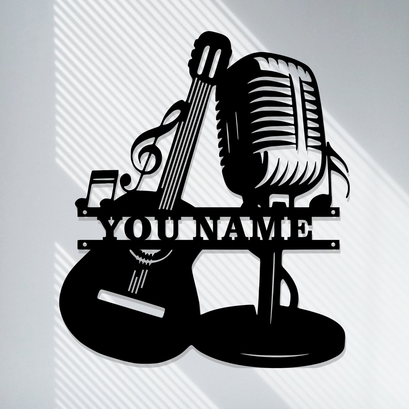 Custom Metal Name Sign Singer Wall Art Decor Personalized - Etsy