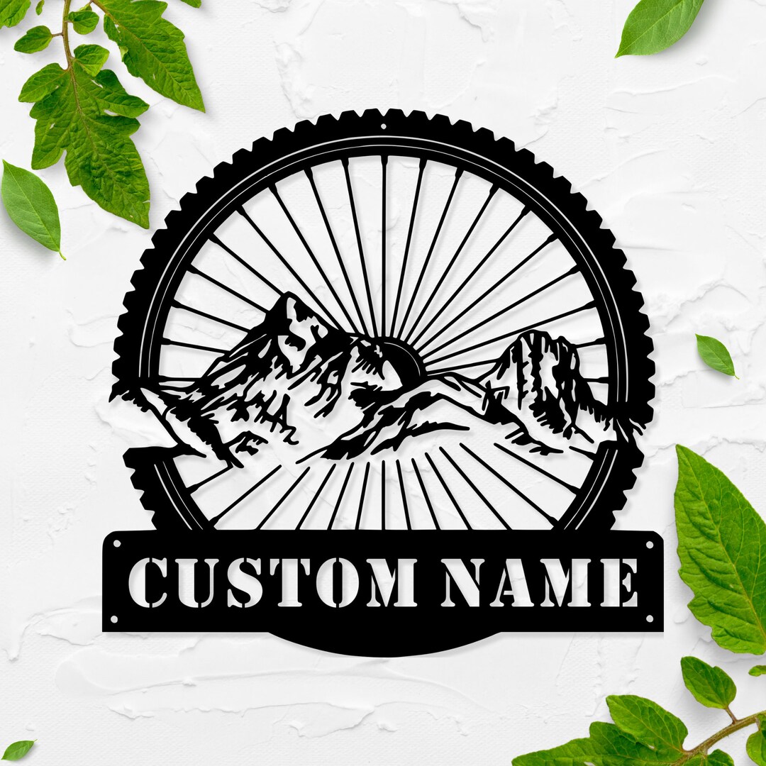 Personalized Metal Mountain Name Sign, Family Name Sign, Outdoor Sign ...