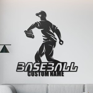 Personalized Metal Sign for Baseball Fans Custom Gifts for - Etsy