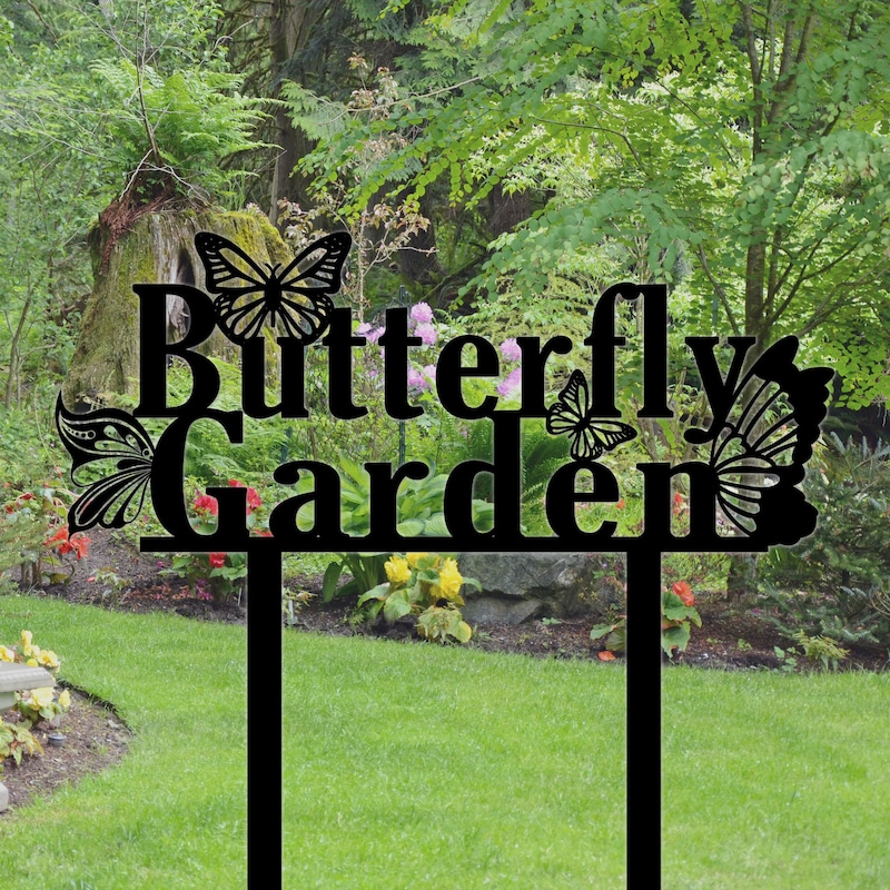 Butterfly Garden Sign - Etsy