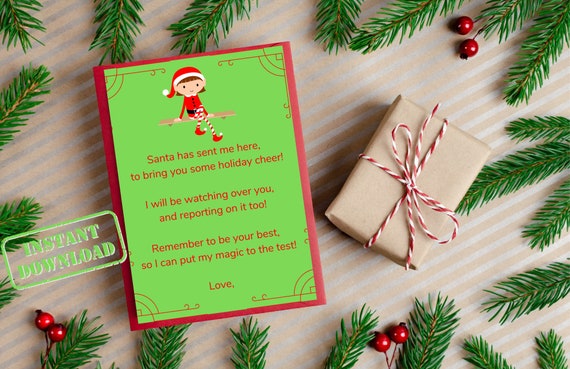 Elf-girl Return Letter Elf Welcome Letter - Etsy